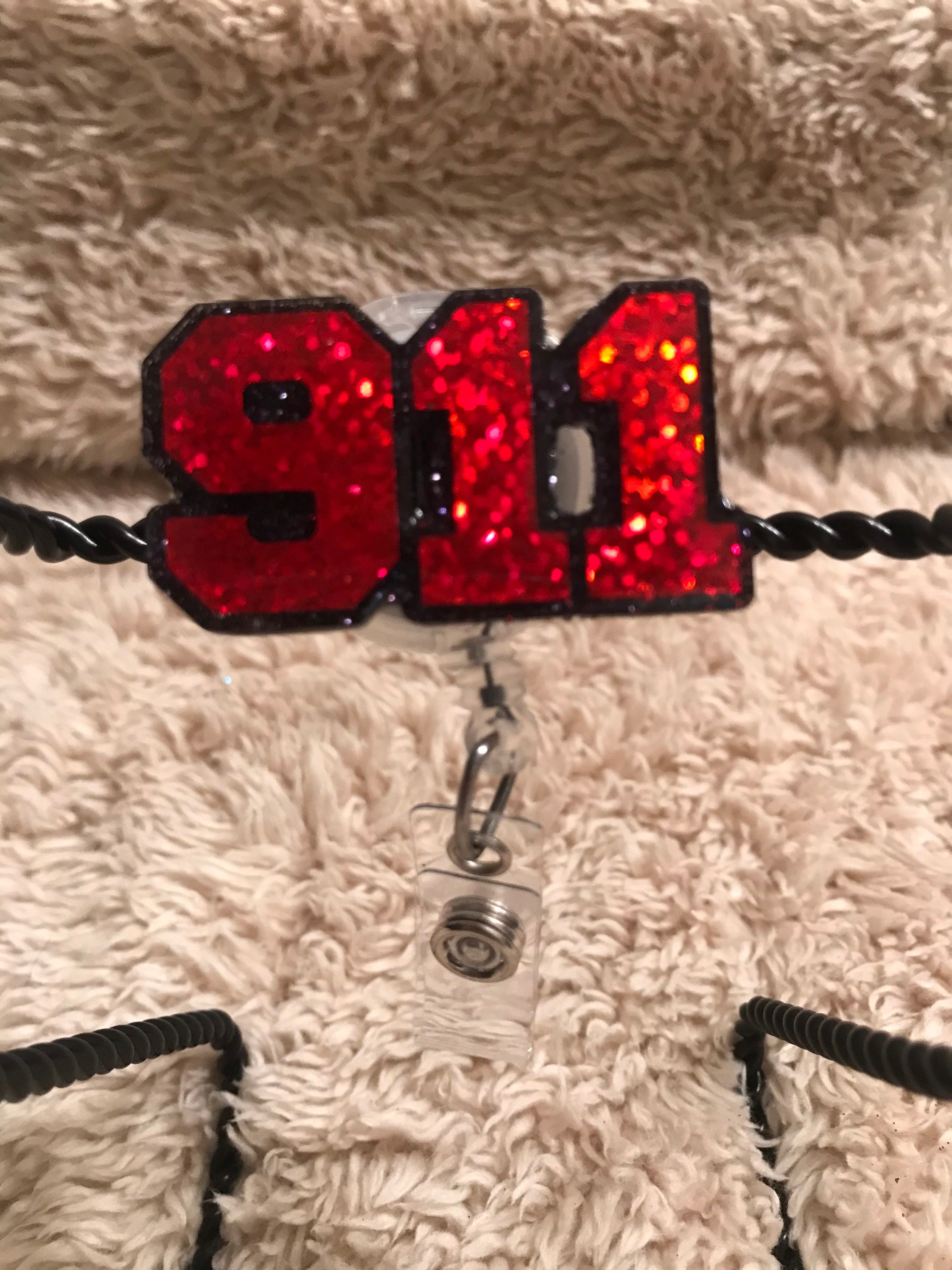 911 Badge Reel Emergency Responders Emergency Responder - Etsy