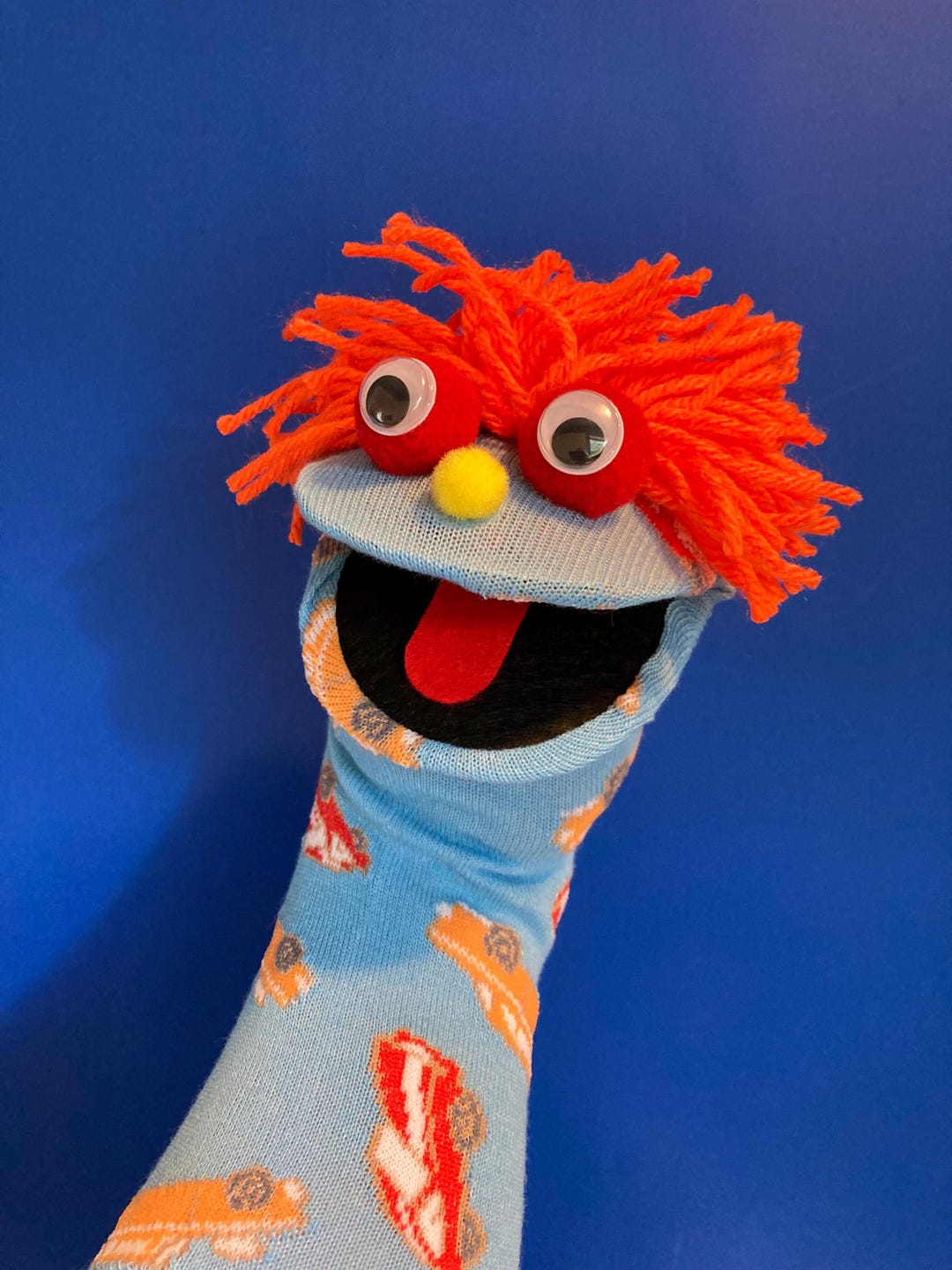 Cars n Trucks Sock Puppet - Etsy