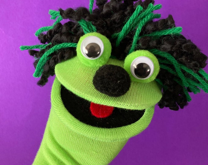 Lime Guy Sock Puppet - Etsy