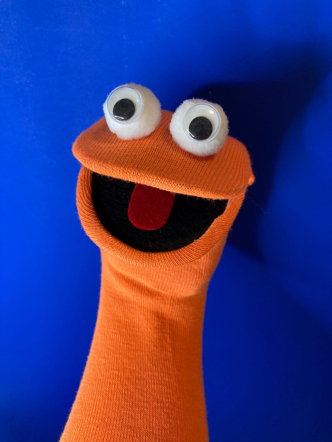 Simple Orange Sock Puppet - Etsy