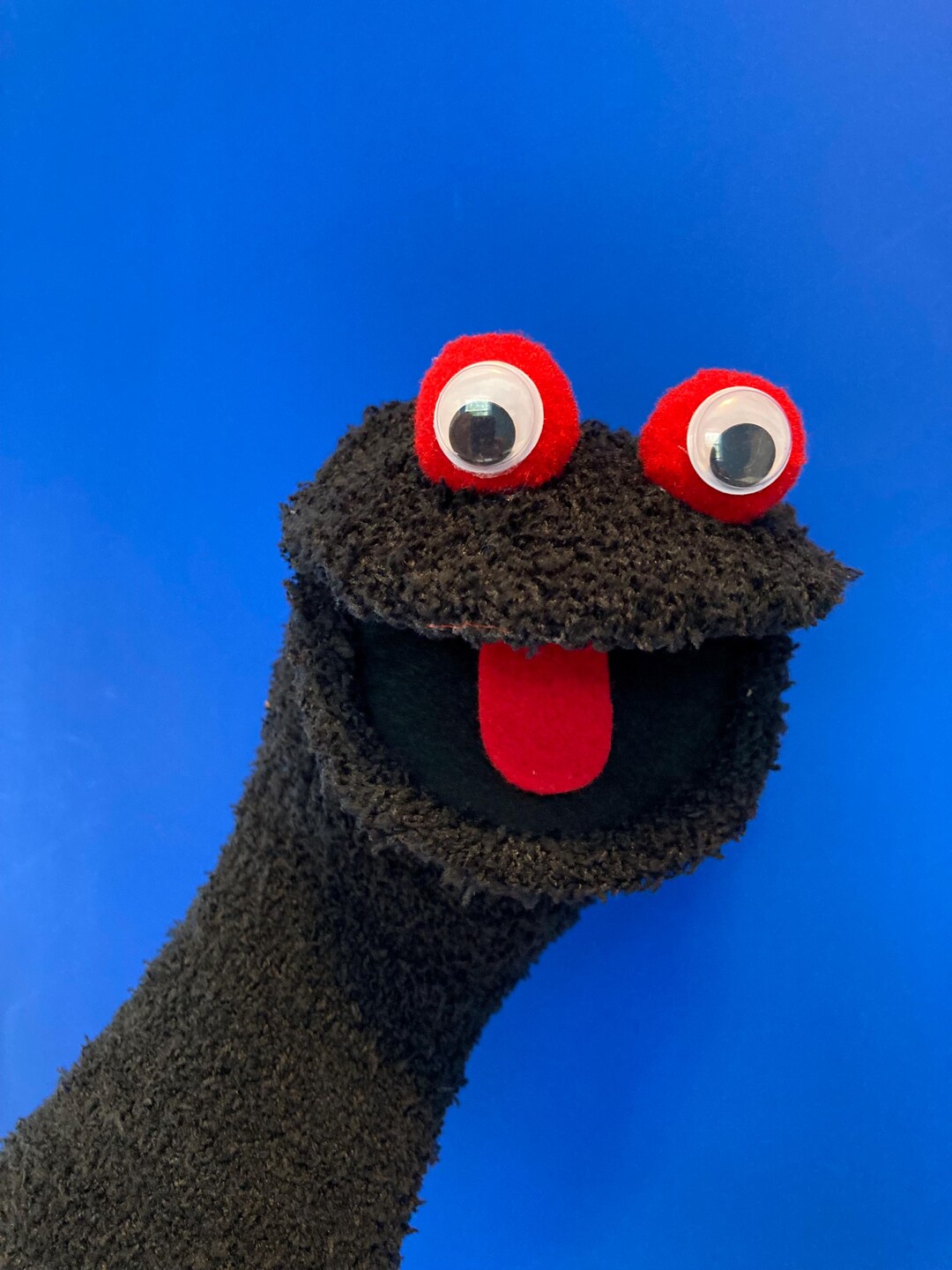 Fuzzy Buddy Midnight Sock Puppet - Etsy