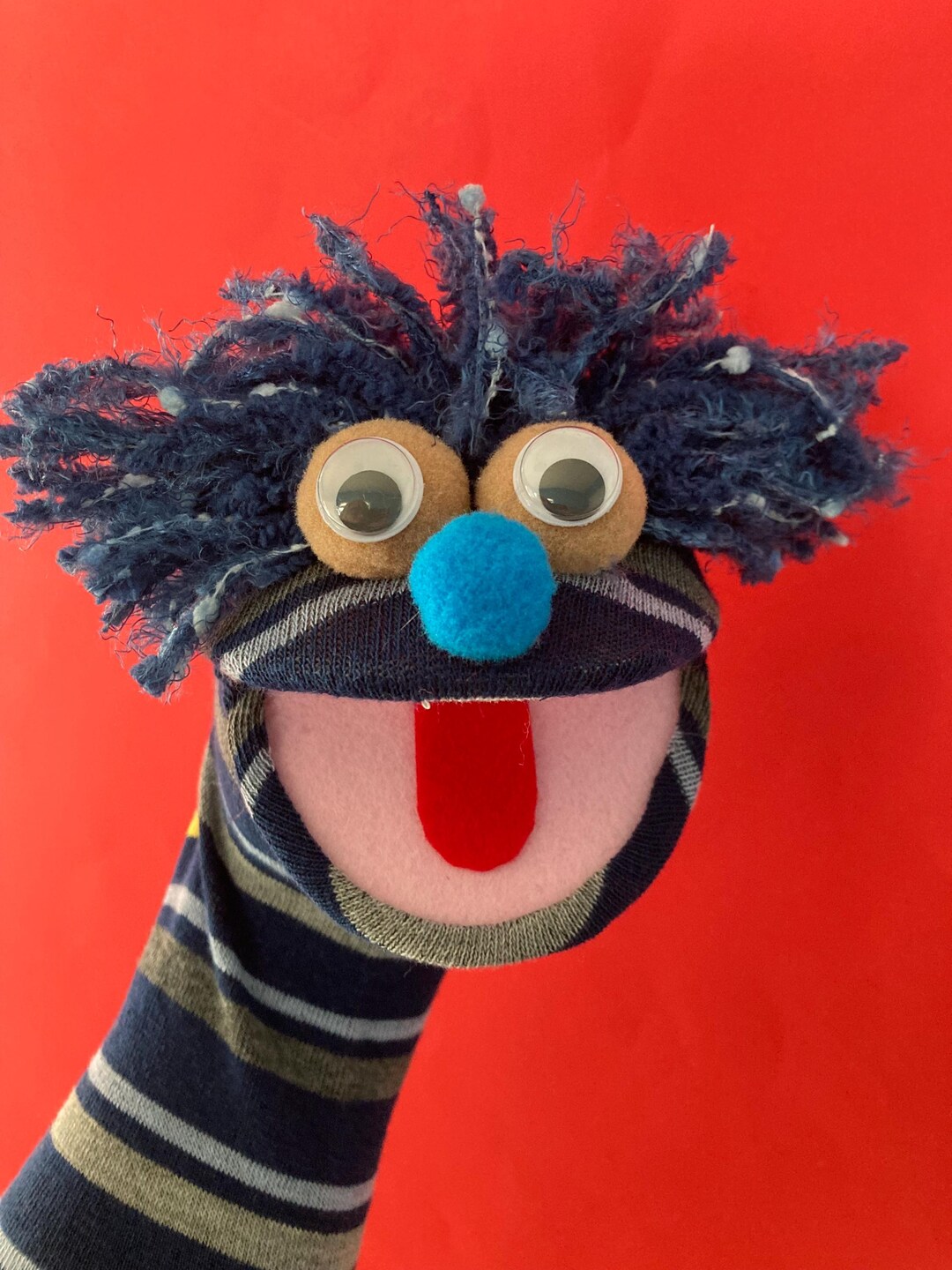 Mop Top Sock Puppet - Etsy