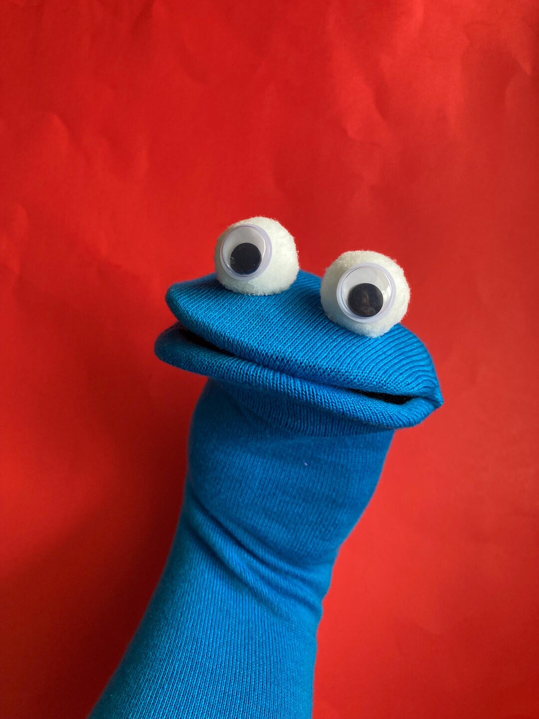 Classic Turquoise Sock Puppet - Etsy