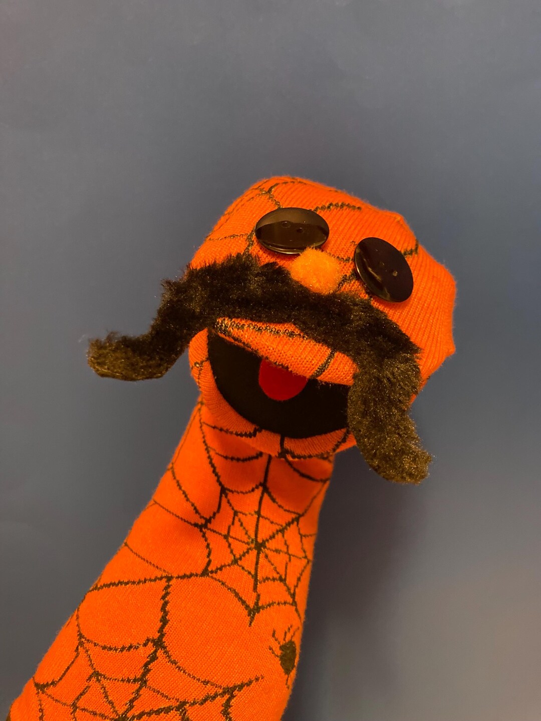 Halloween Moustache Guy Sock Puppet - Etsy