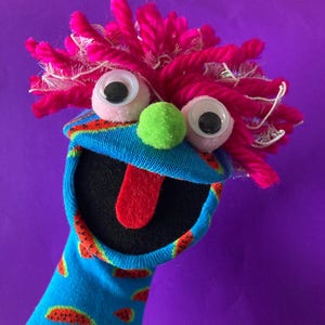 Summertime Watermelon Sock Puppet - Etsy