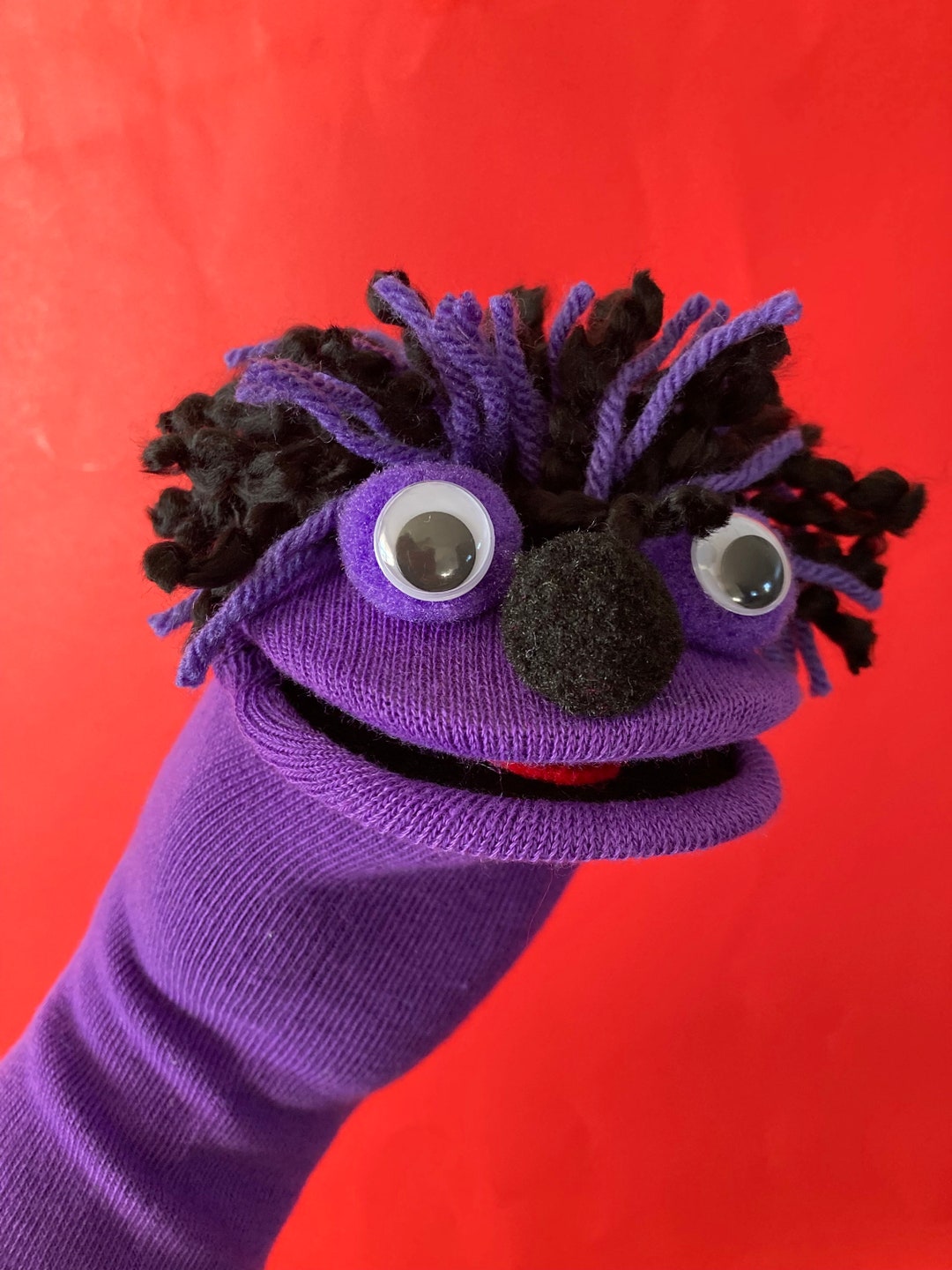 Purple Guy Sock Puppet - Etsy