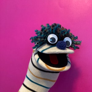 Super Stripes Sock Puppet - Etsy