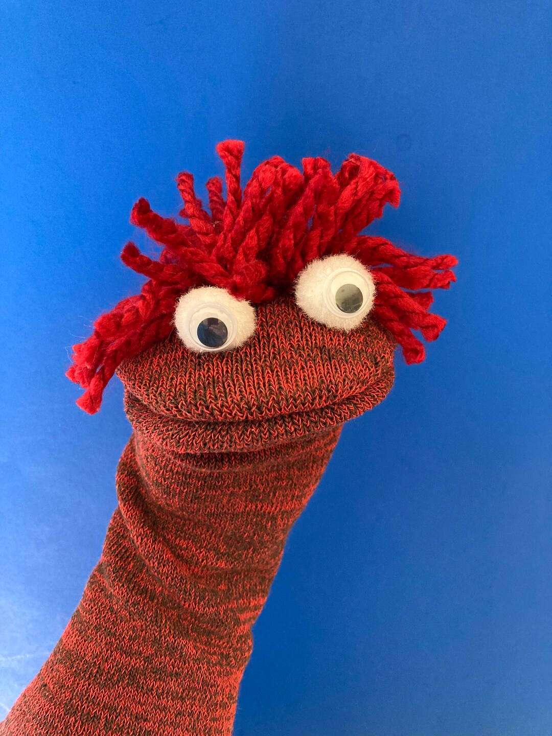 Radically Red Sock Puppet - Etsy