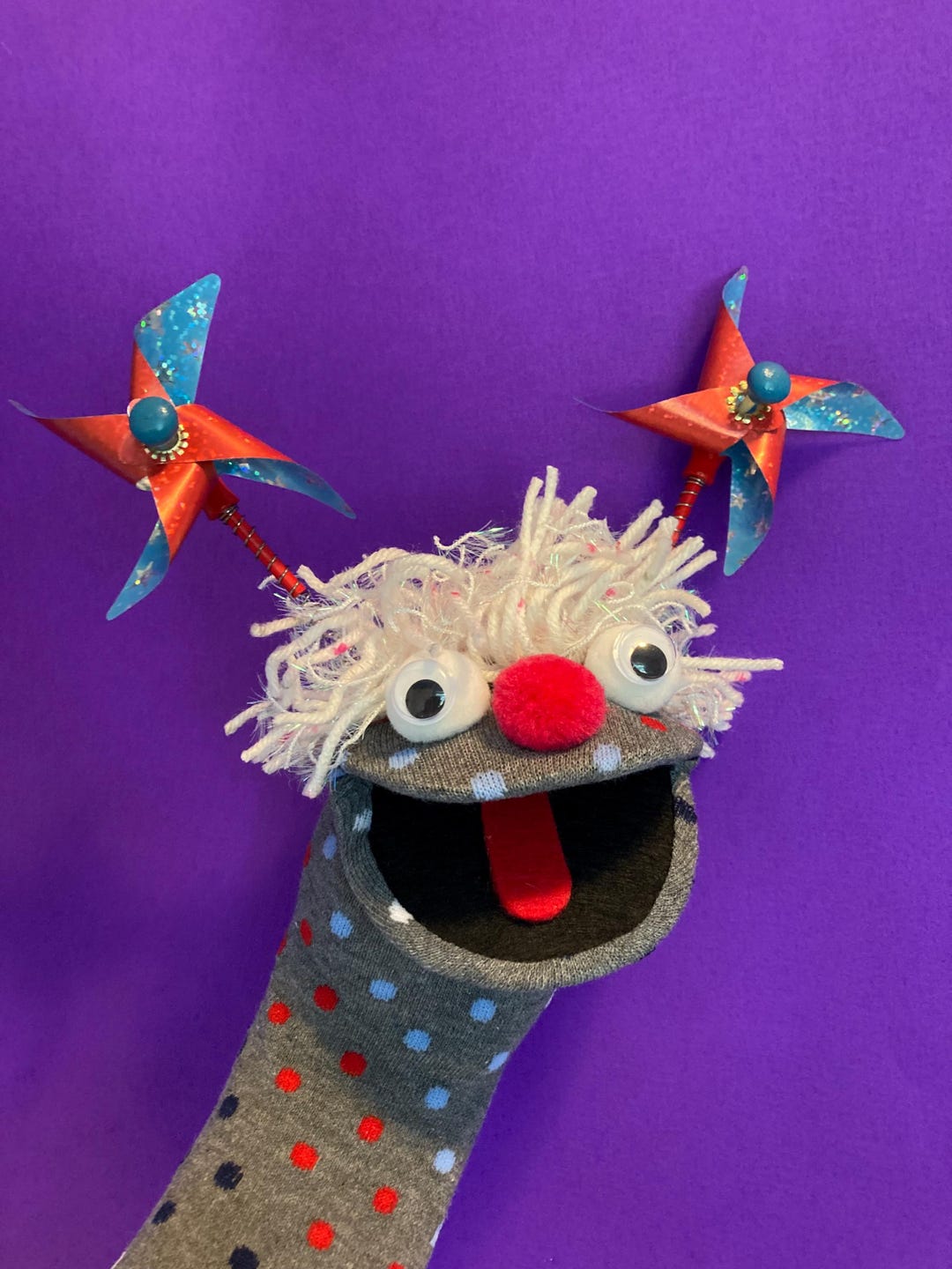 Spinning Pinwheels Sock Puppet - Etsy