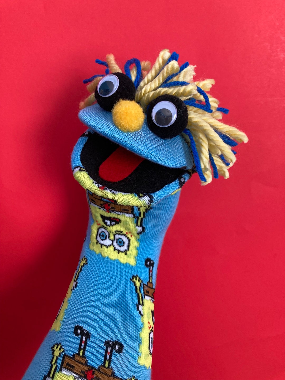 Spongebob Sock Puppet - Etsy