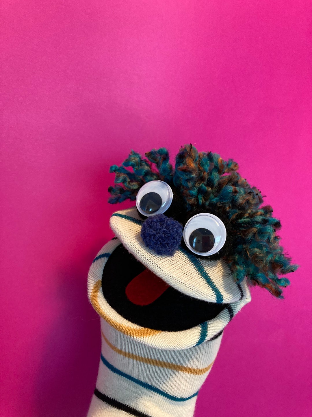 Super Stripes Sock Puppet - Etsy