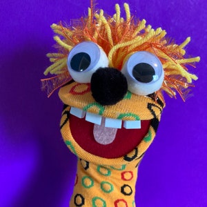 Yelling Yellow Sock Puppet - Etsy