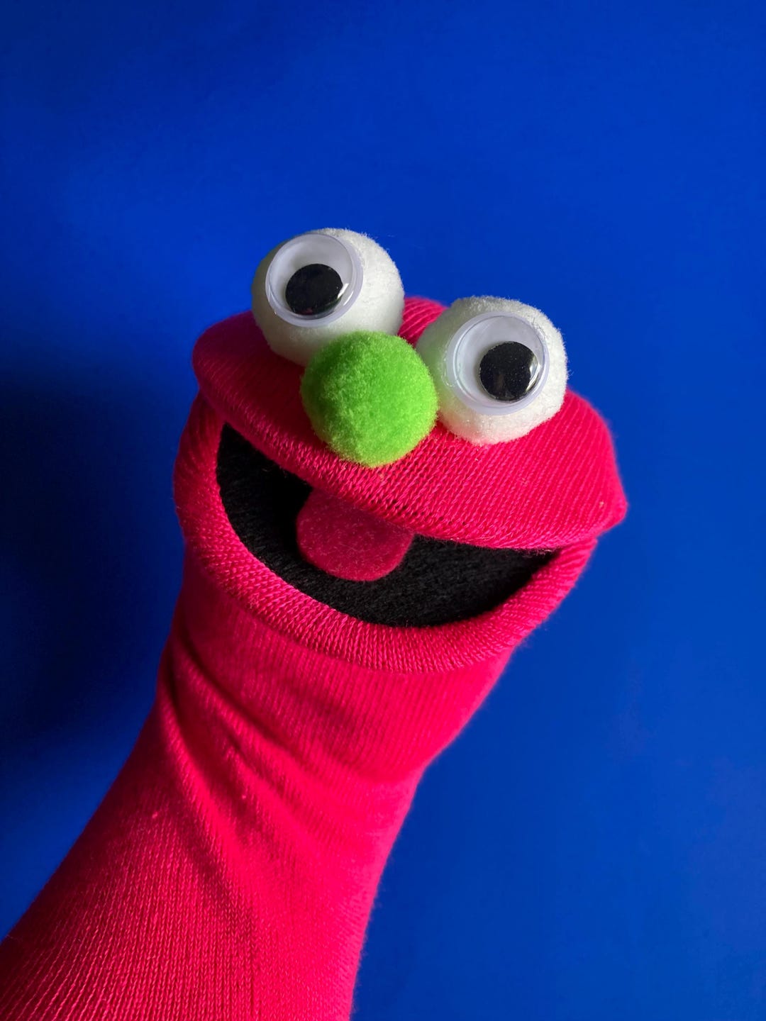 Nosey Blue Sock Puppet - Etsy