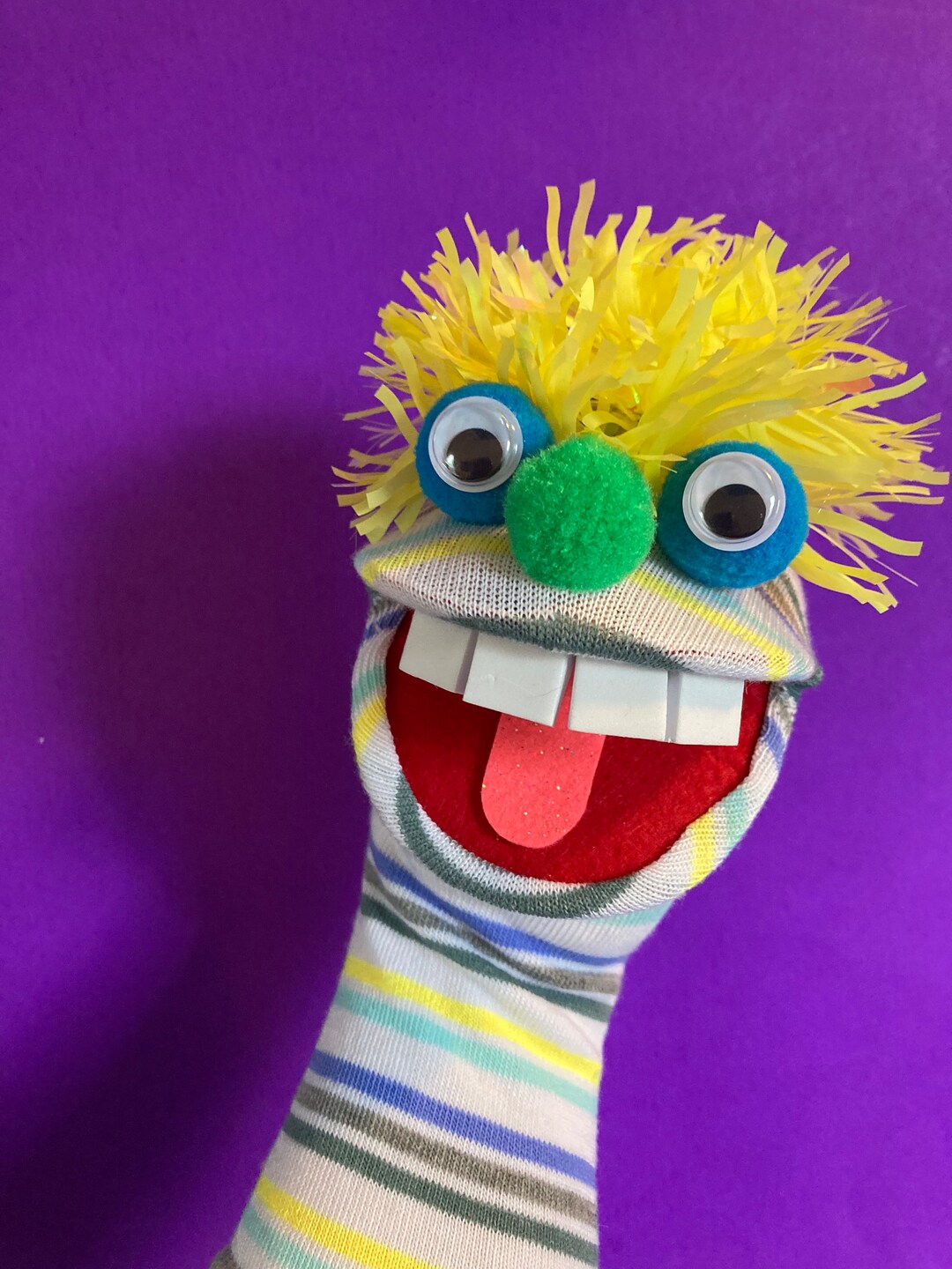 Enthusiastic Sock Puppet - Etsy