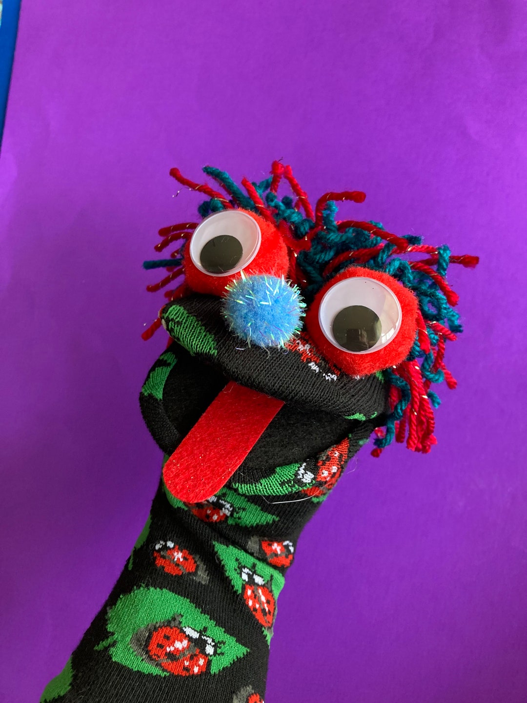 Ladybug Guy Sock Puppet - Etsy