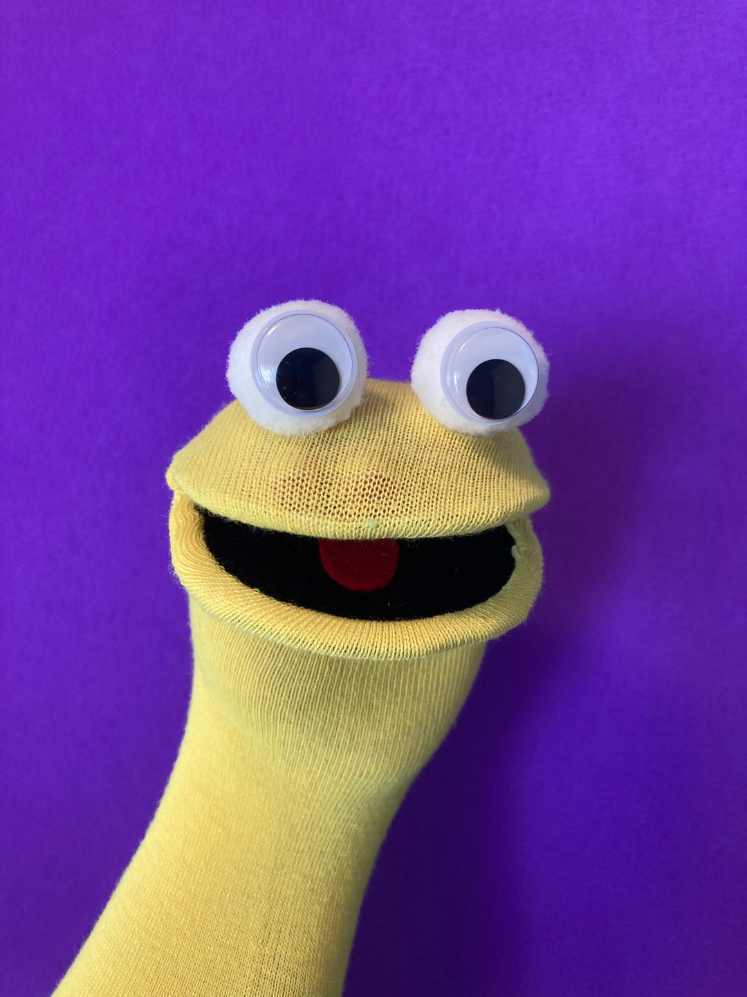 Simple Yellow Guy Sock Puppet - Etsy