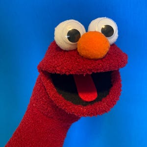 Little Red Monster Sock Puppet - Etsy