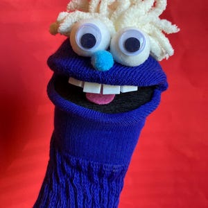 Royal Blue Sock Puppet - Etsy