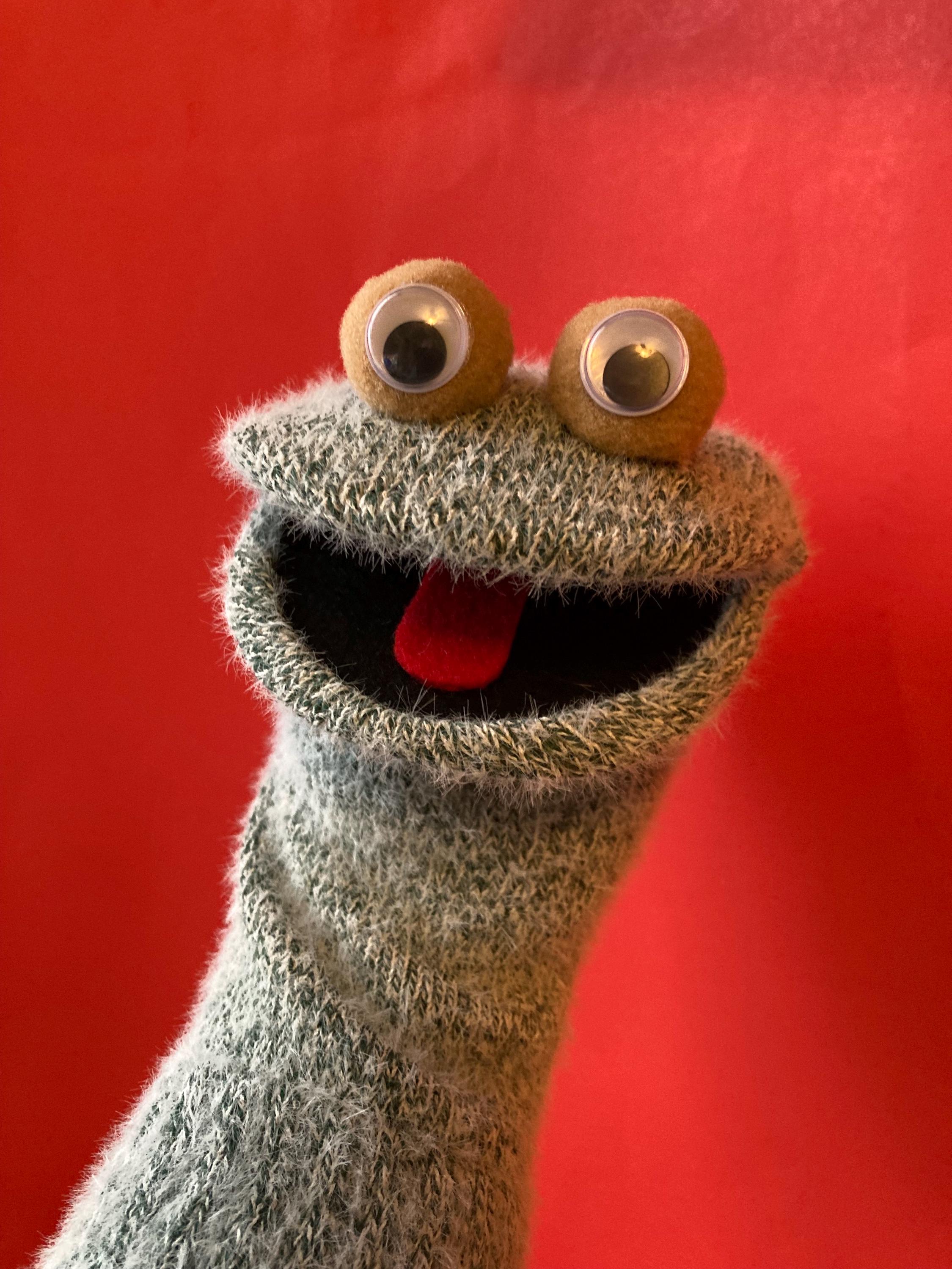 Fuzzy Forest Green Sock Puppet - Etsy