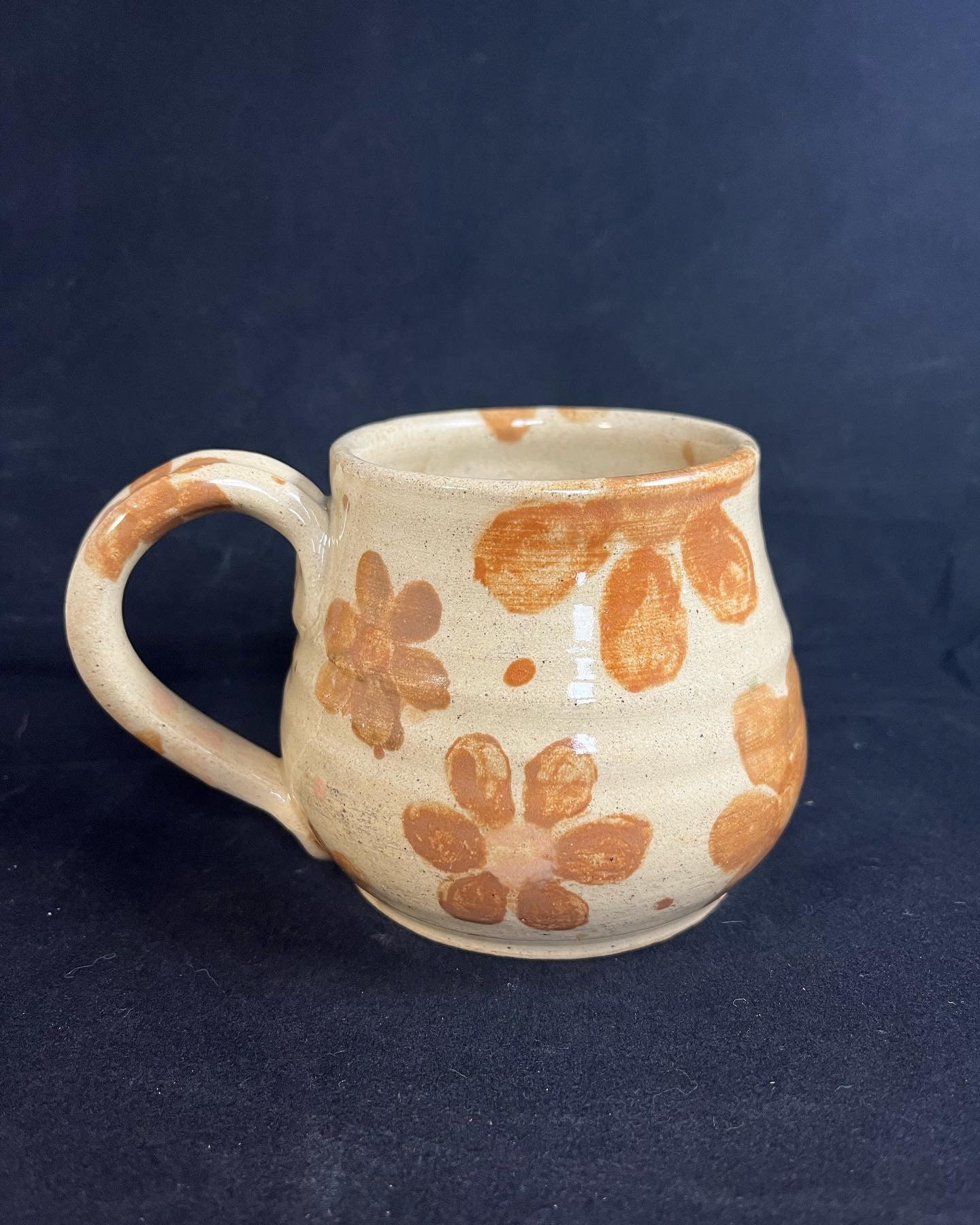 Neutral Floral Mug Pottery Mug Handmade Neutrals Boho - Etsy