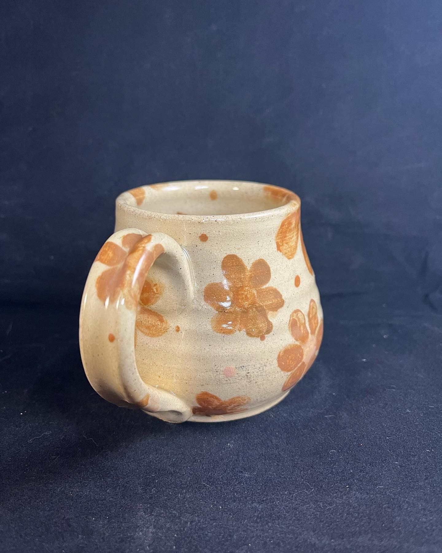 Neutral Floral Mug Pottery Mug Handmade Neutrals Boho - Etsy