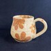 Neutral Floral Mug Pottery Mug Handmade Neutrals Boho - Etsy