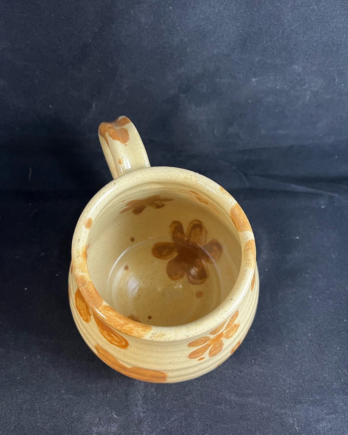 Neutral Floral Mug Pottery Mug Handmade Neutrals Boho - Etsy