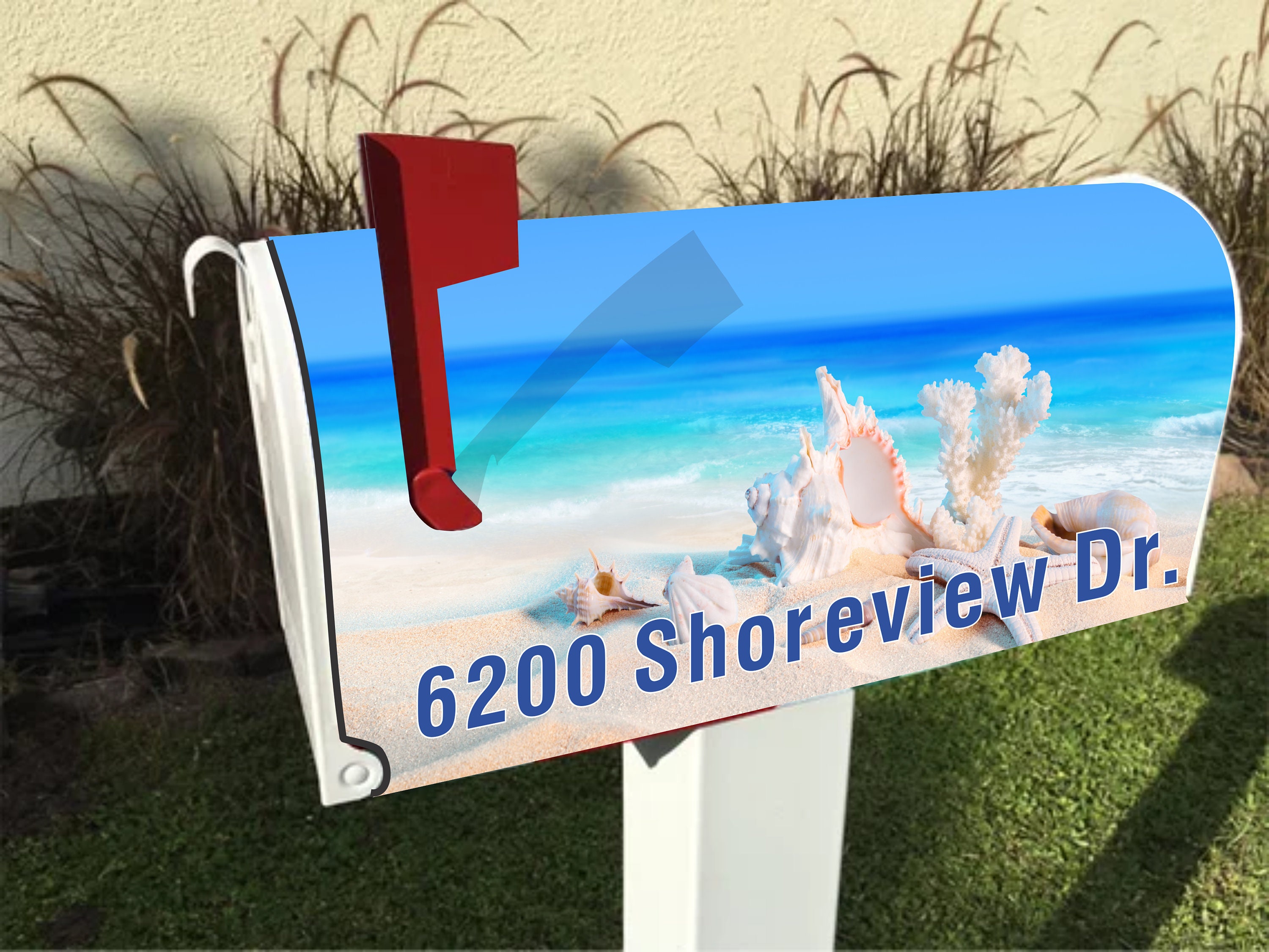 Gorgeous Beach Shells Mailbox Cover W/free Shipping Magnetic - Etsy