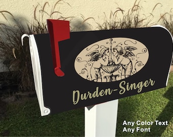 Personalized Filigree Monogram Style Mailbox Cover Your - Etsy