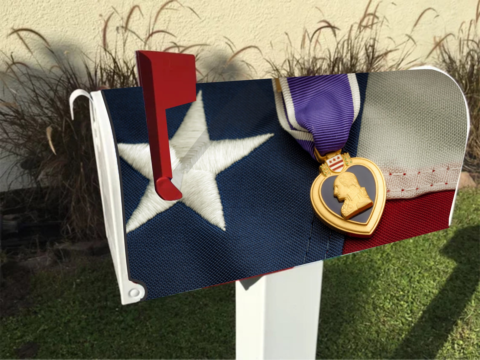 Purple Heart Military Magnetic Mailbox Cover W/free Shipping Available ...