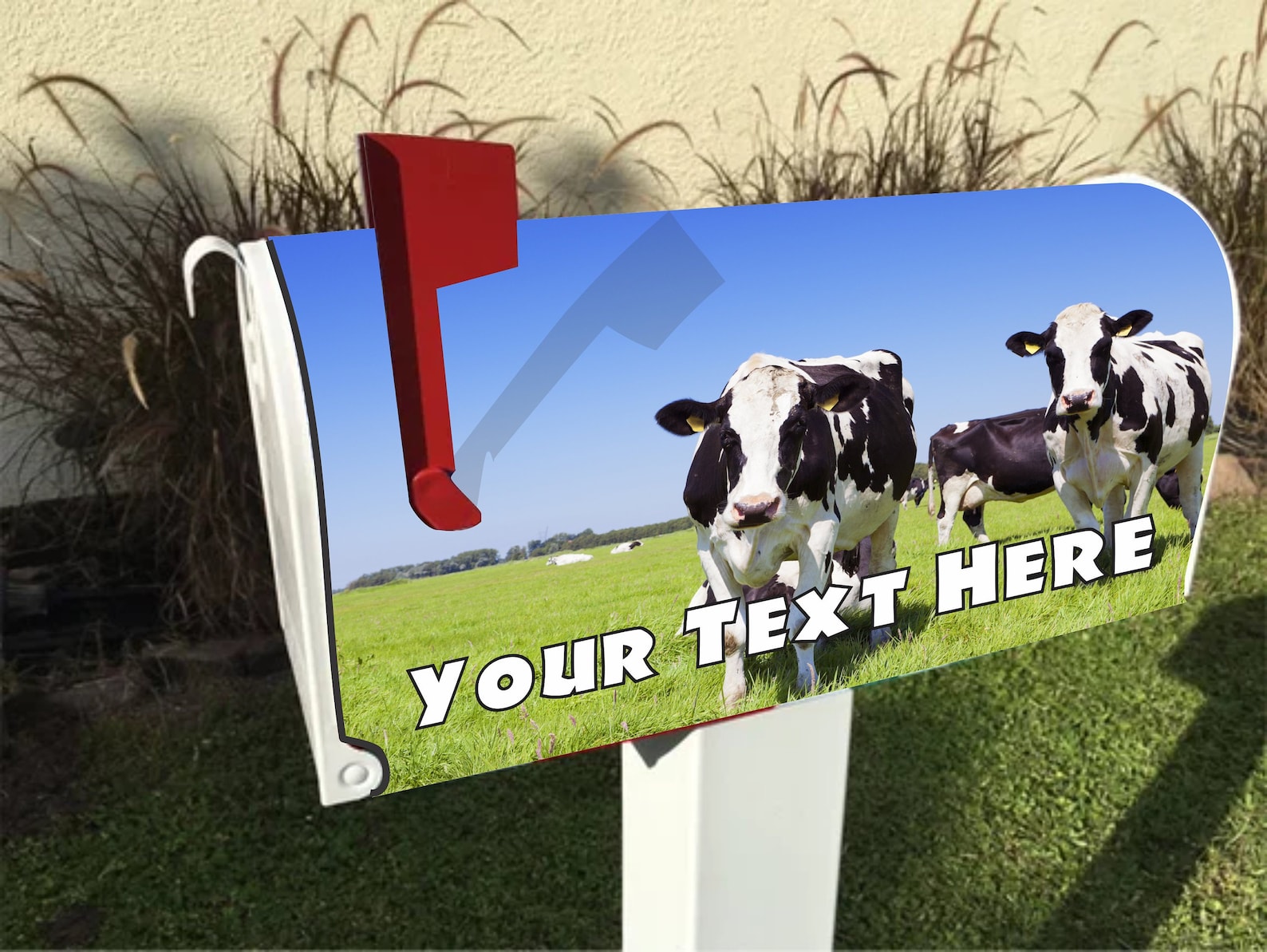 Moooo Farm Fresh Cow Mailbox Cover W/free Shipping Magnetic - Etsy