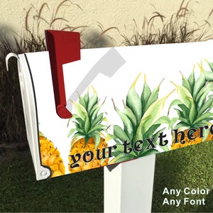 Southern Hospitality Pineapple Themed Magnetic Mailbox Cover, Adaptable ...