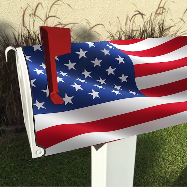 American Flag Mailbox - Etsy