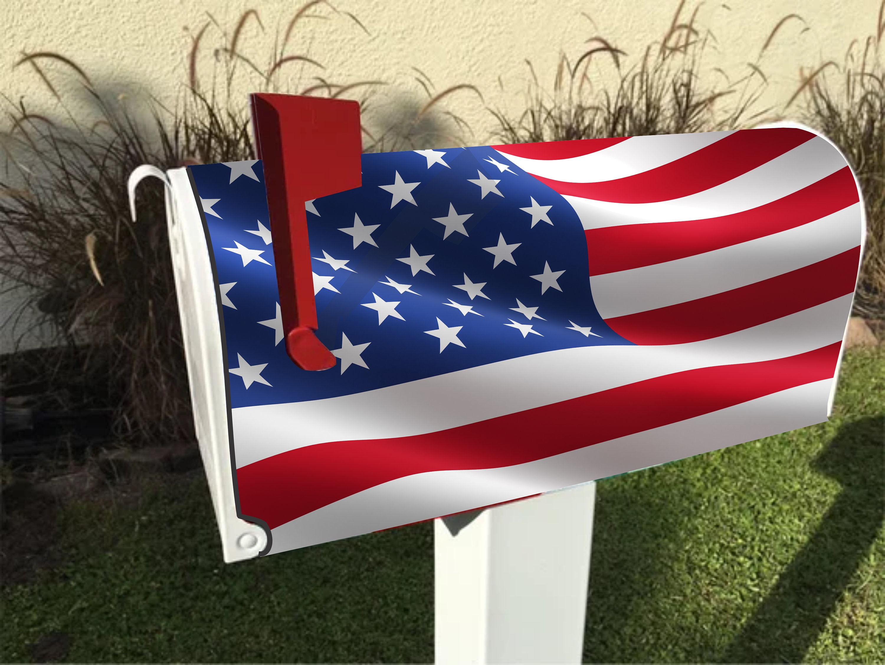 Bold Waving American Flag Magnetic Mailbox Cover W/free Shipping ...