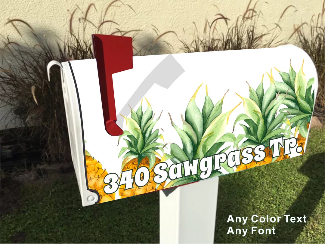 Southern Hospitality Pineapple Themed Magnetic Mailbox Cover, Adaptable ...