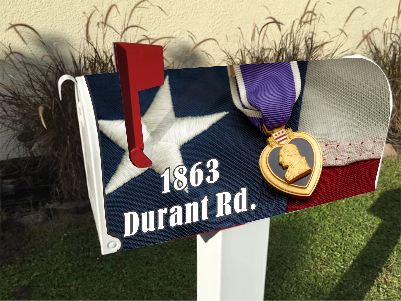 Purple Heart Military Magnetic Mailbox Cover W/free Shipping Available ...