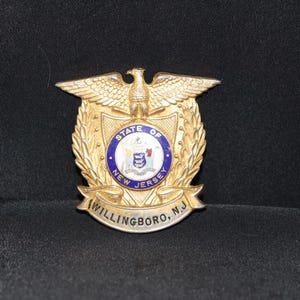 NEW JERSEY State Police Badge Willingboro - Etsy