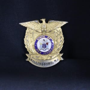 NEW JERSEY State Police Badge Willingboro - Etsy