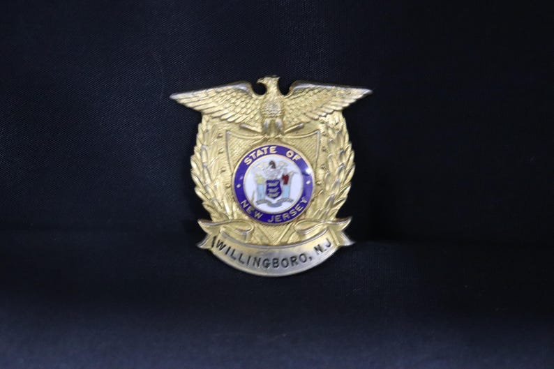 NEW JERSEY State Police Badge Willingboro - Etsy