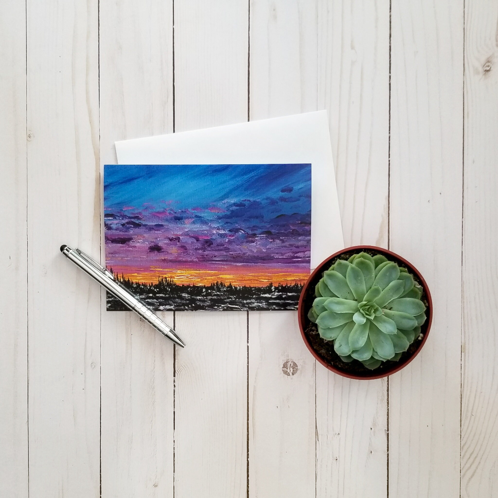 Sunrise Greeting Card Blank Inside - Etsy Canada