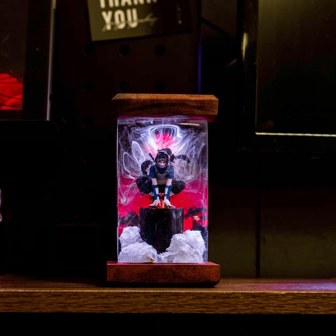 Sasu.ke Uc.hiha Lamp, Epoxy Resin Lamp, Gift for Him, Anime Gift ...