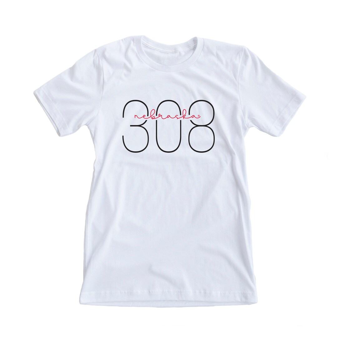 308 Nebraska Area Code Tshirt Nebraska Huskers Shirt Cornhuskers Big ...