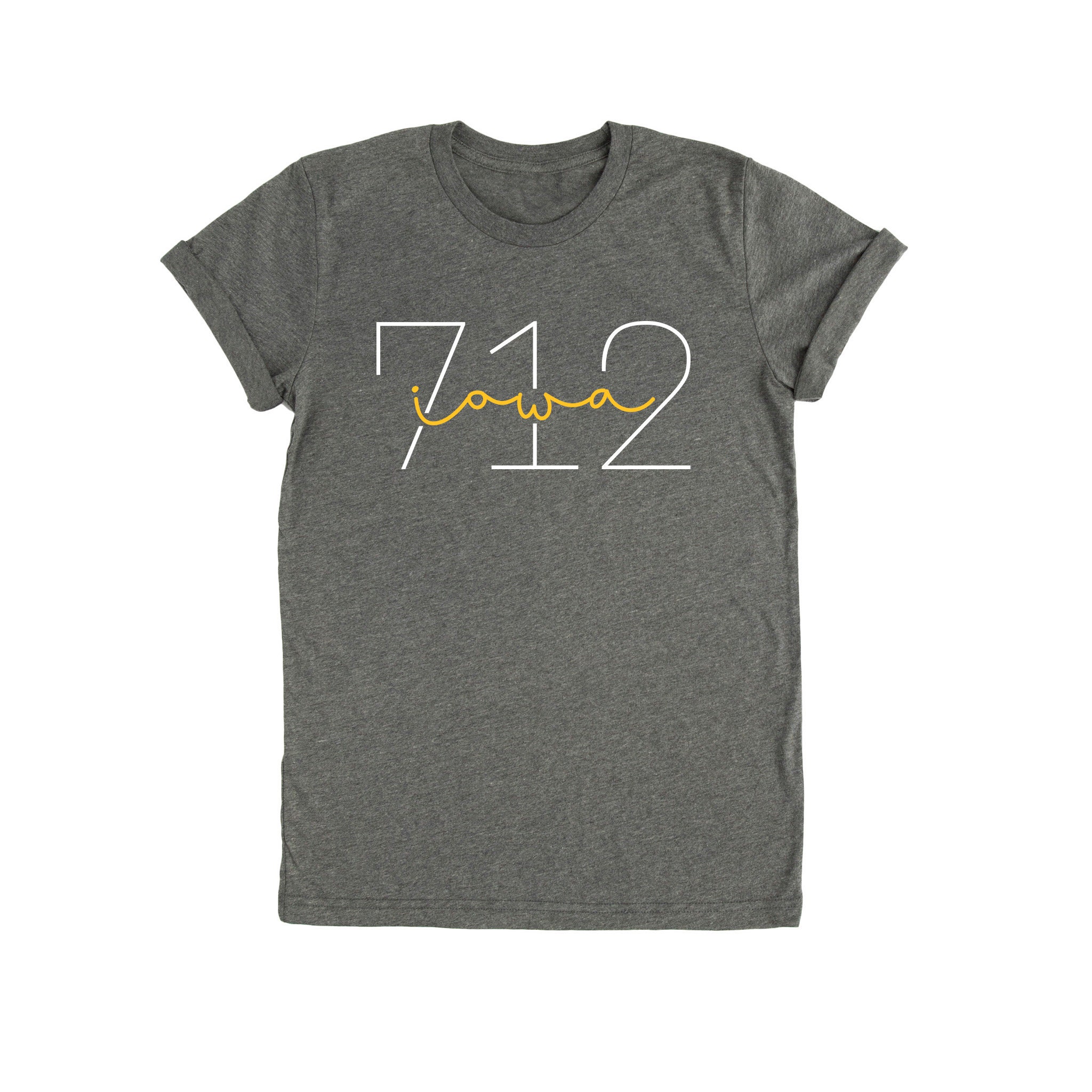 Iowa Hawkeyes 712 Area Code Tee Iowa Hawkeyes Black Tshirt - Etsy UK