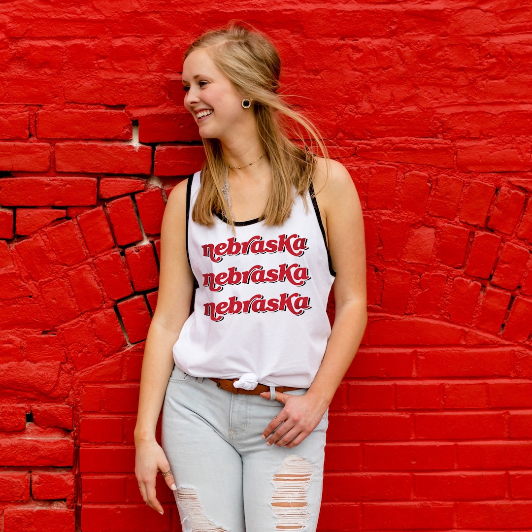 3xnebraska Tank Nebraska Huskers Shirt Cornhuskers Big Red Nebraska ...