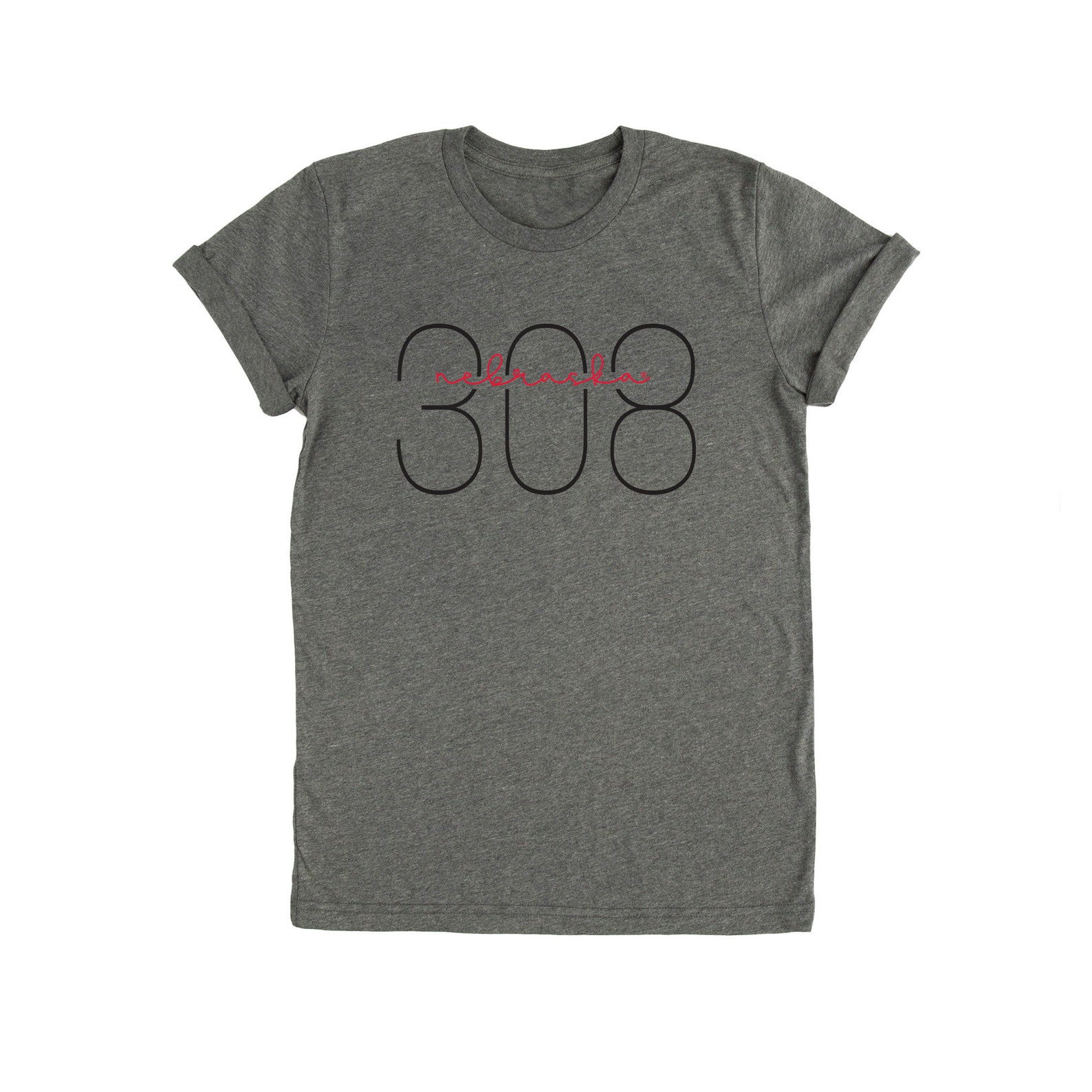 308 Nebraska Area Code Tshirt Nebraska Huskers Shirt - Etsy
