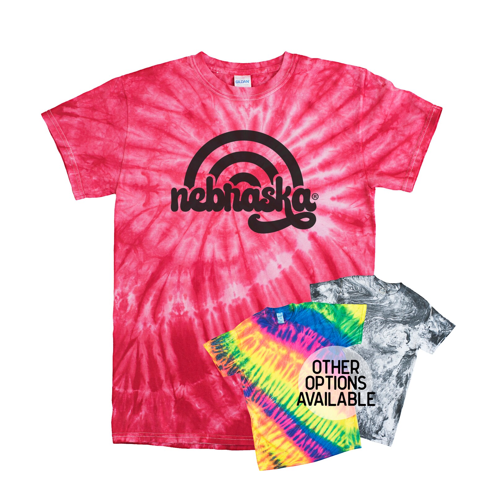 Retro Nebraska Rainbow Nebraska Huskers Shirt Cornhuskers Tee Big Red ...