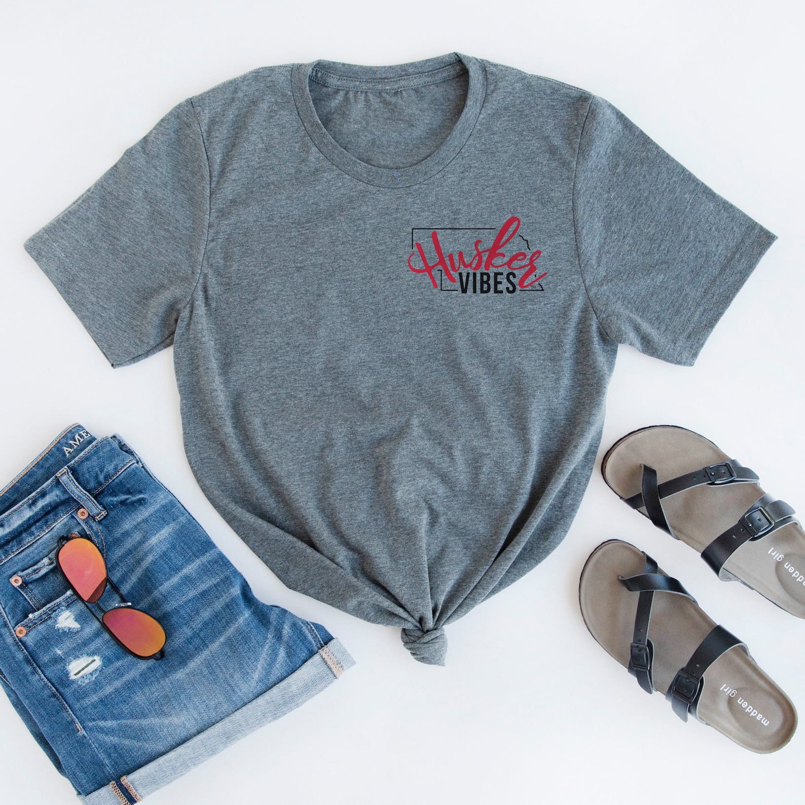 Husker Vibes Tee | Nebraska Huskers Shirt Cornhuskers Tee Big Red ...