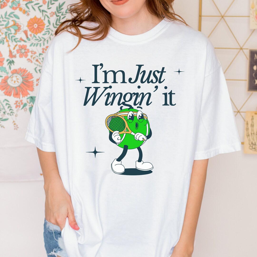 Funny Tennis Shirt, Retro 80s Aesthetic Tennis T-shirt, Oversized ...