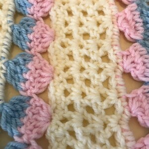 Pink and Blue Baby Blanket - Etsy