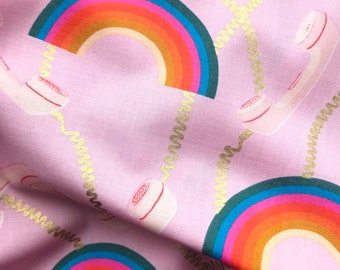 Rainbow Fabric - Etsy UK